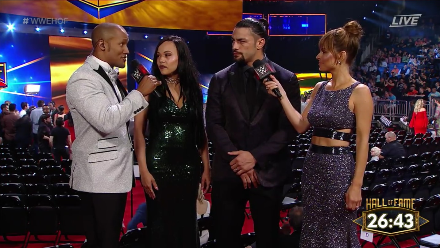 PHOTOS: Roman Reigns & Galina Becker at WWE Hall of Fame