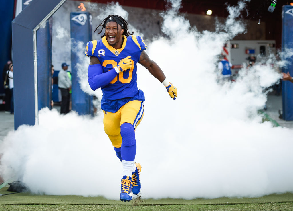 Todd Gurley Clown's Tarik Cohen on Twitter