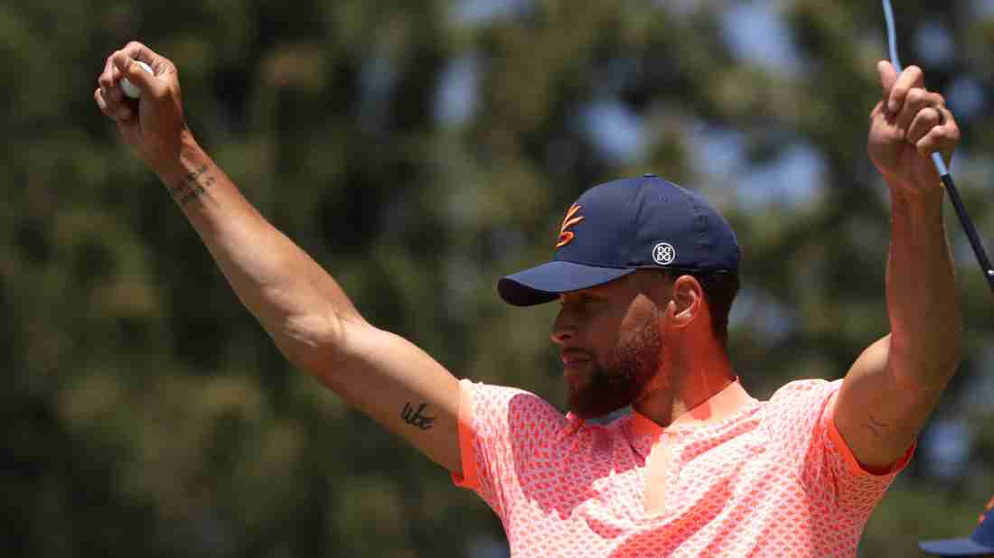Warriors Star Steph Curry Sinks Unbelievable Golf Shot