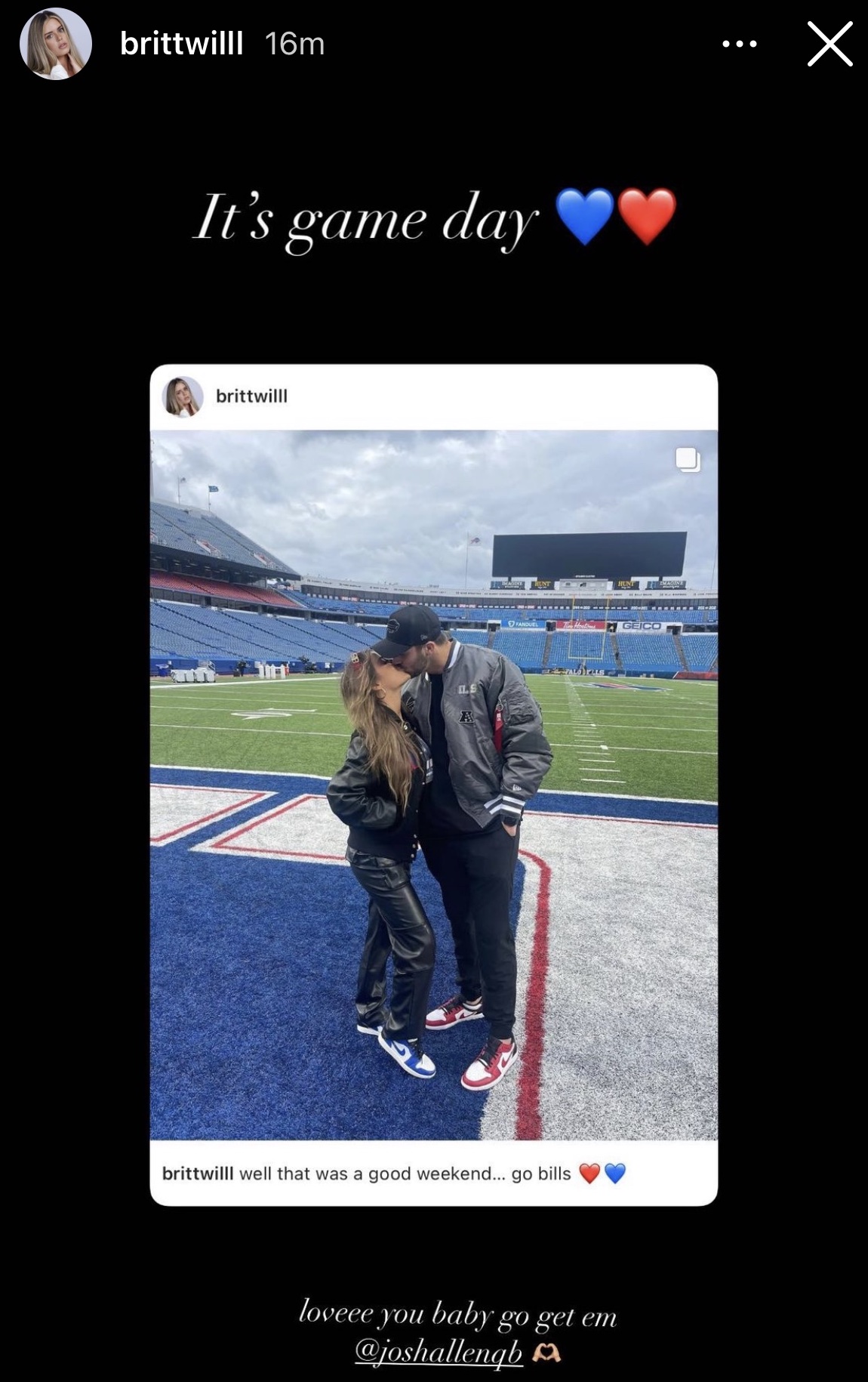 Josh Allen's GF Sends Message to Bills QB Ahead of Chiefs Game