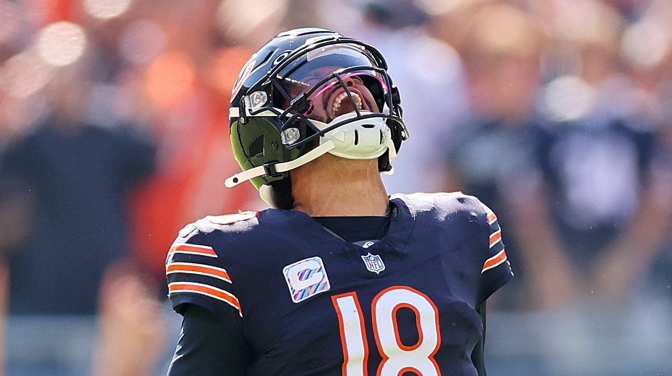 Bears QB Caleb Williams Leans Into Soccer "GOAT" With Eye-Rolling ...