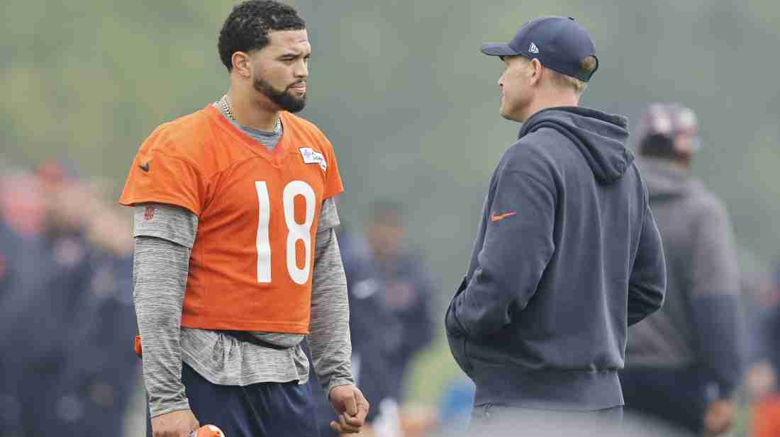 Bears' Caleb Williams on Ben Johnson: He's Tough, and I Love Him