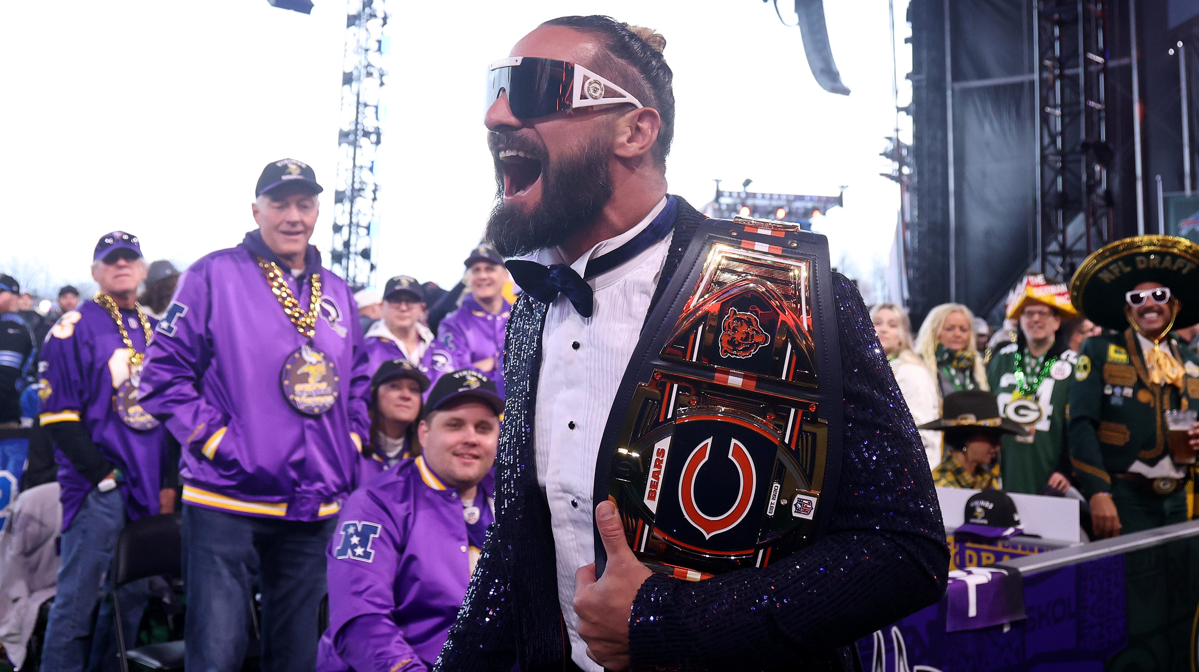 WWE 'Visionary' Seth Rollins Sees Super Bowl in Caleb Williams' Future