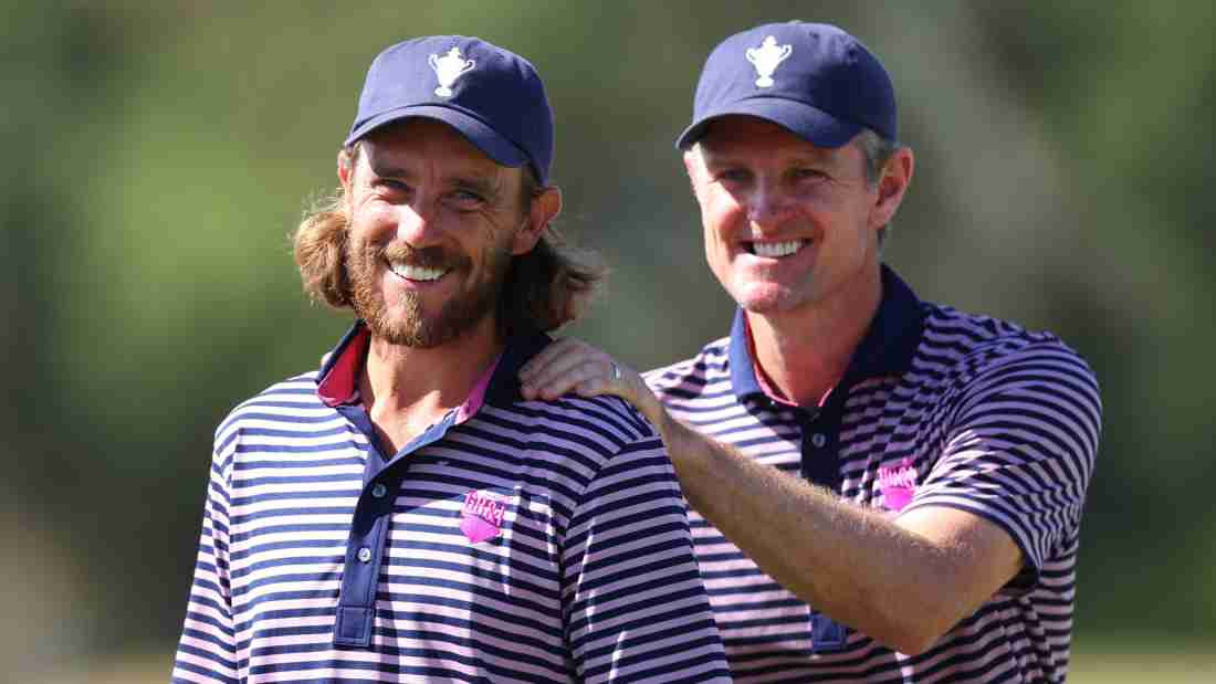 Justin Rose FaceTimes Clare Fleetwood in Celebration of PGA Win