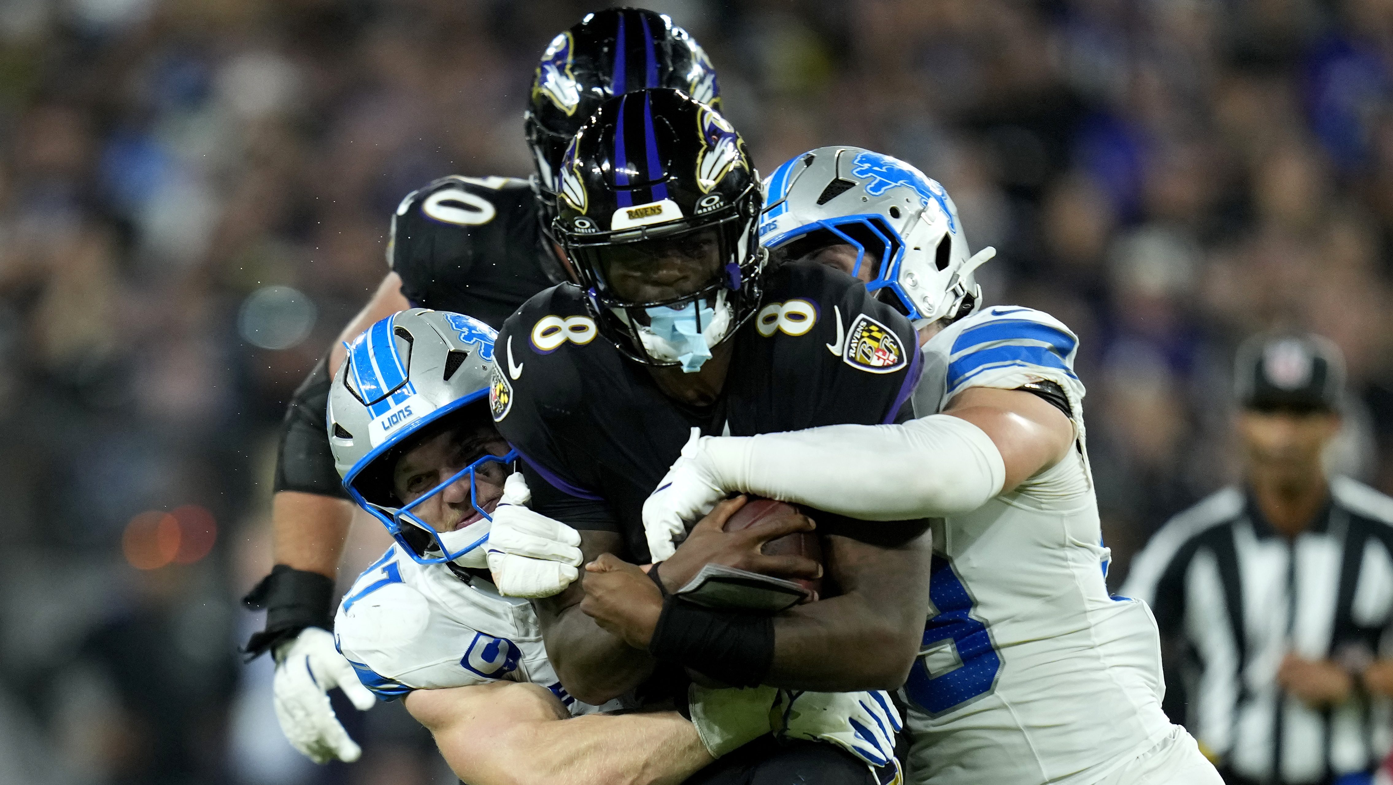 Lamar Jackson Reveals Why Ravens Gave Up 7 Sacks vs. Lions