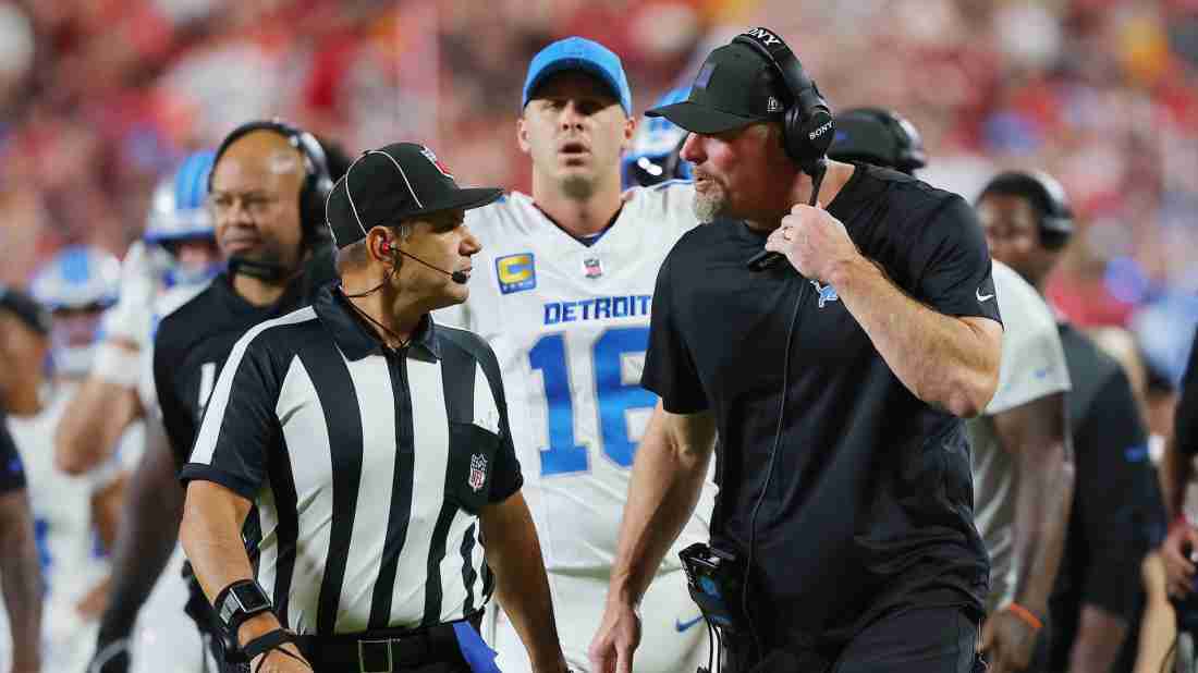 NFL Official Rebukes Lions HC Dan Campbell on Controversial Jared Goff Play
