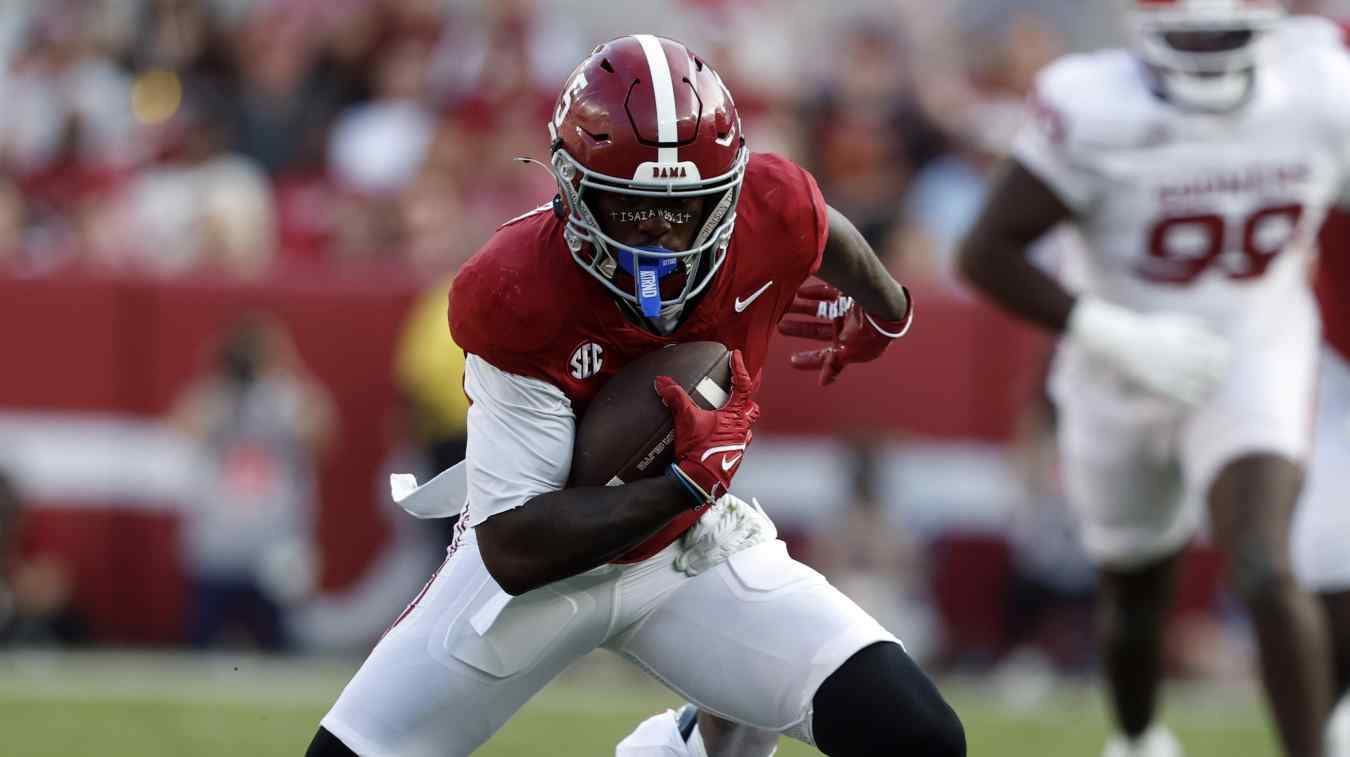 Falcons Predicted To Select Alabama 12-TD WR With First 2026 Pick After ...
