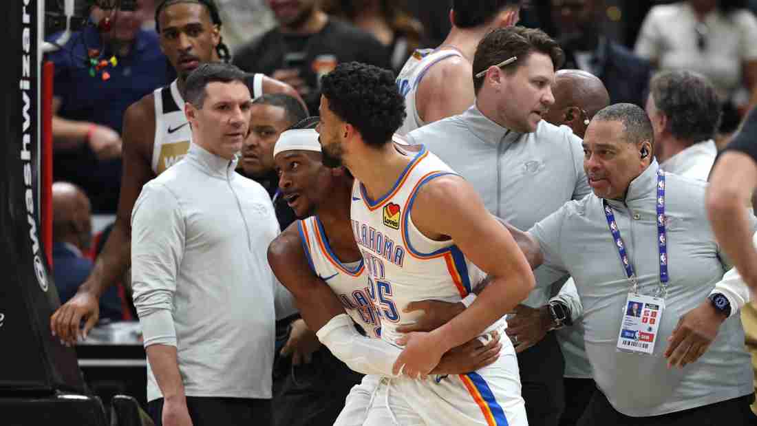 NBA Suspends 2 After Thunder-Wizards Fight Spills Into Stands - HEAVY