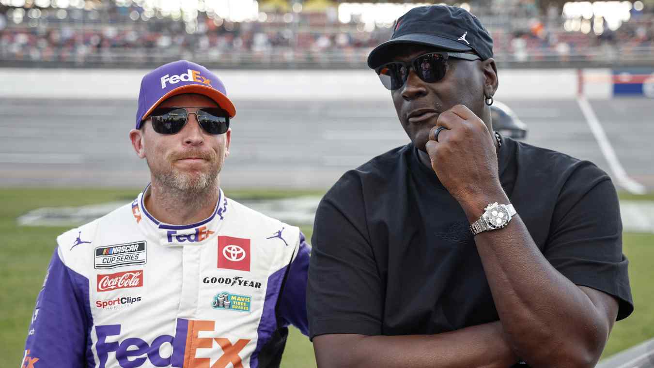 Denny Hamlin Explains Michael Jordan Moment After Kansas Race