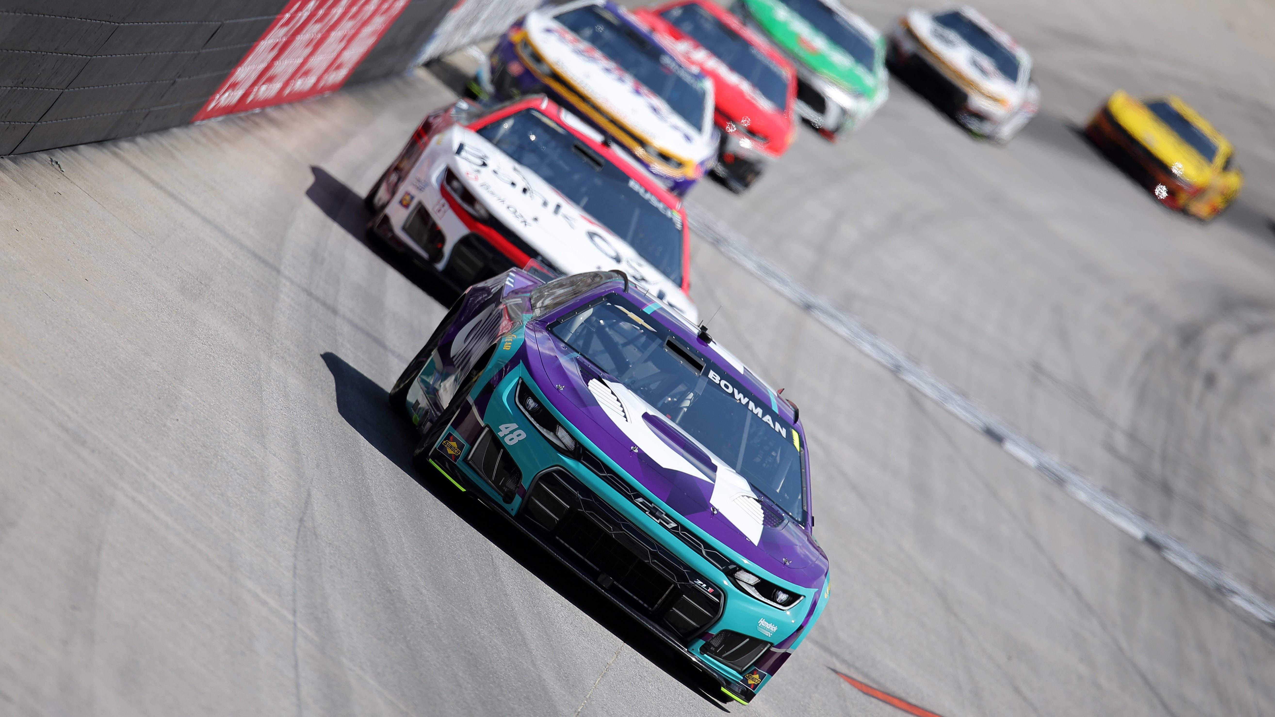 Alex Bowman Garage After Bristol Crash in Return Race