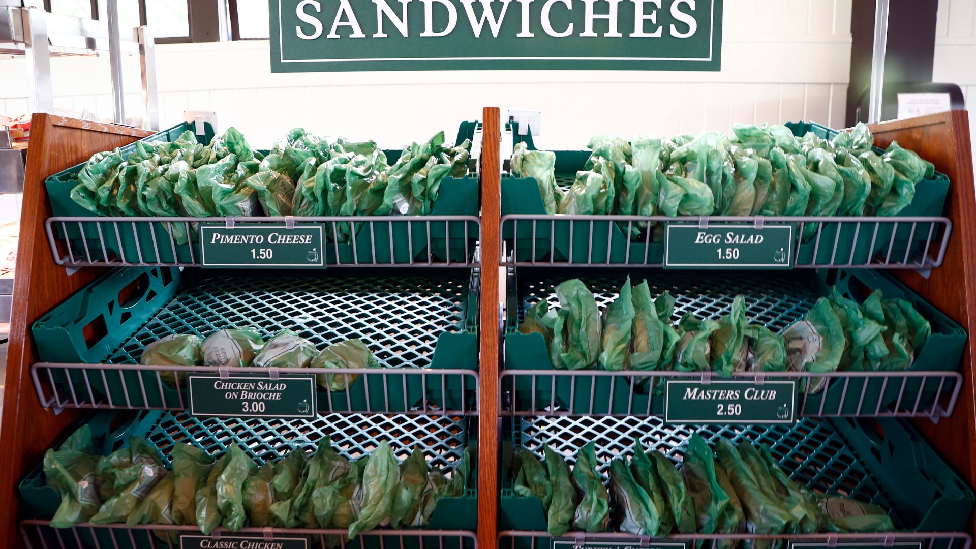 The Masters Menu Is Back and So Are Those Famous Prices