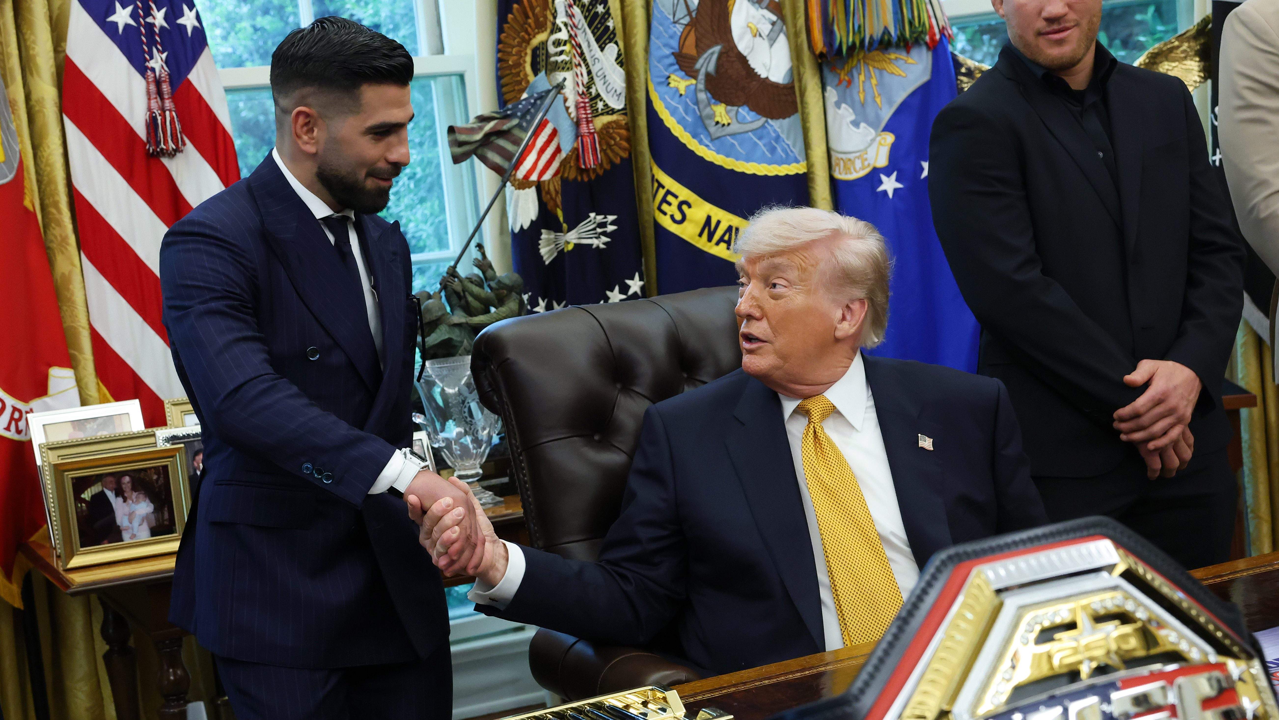 President Trump UFC Fighters Oval Office