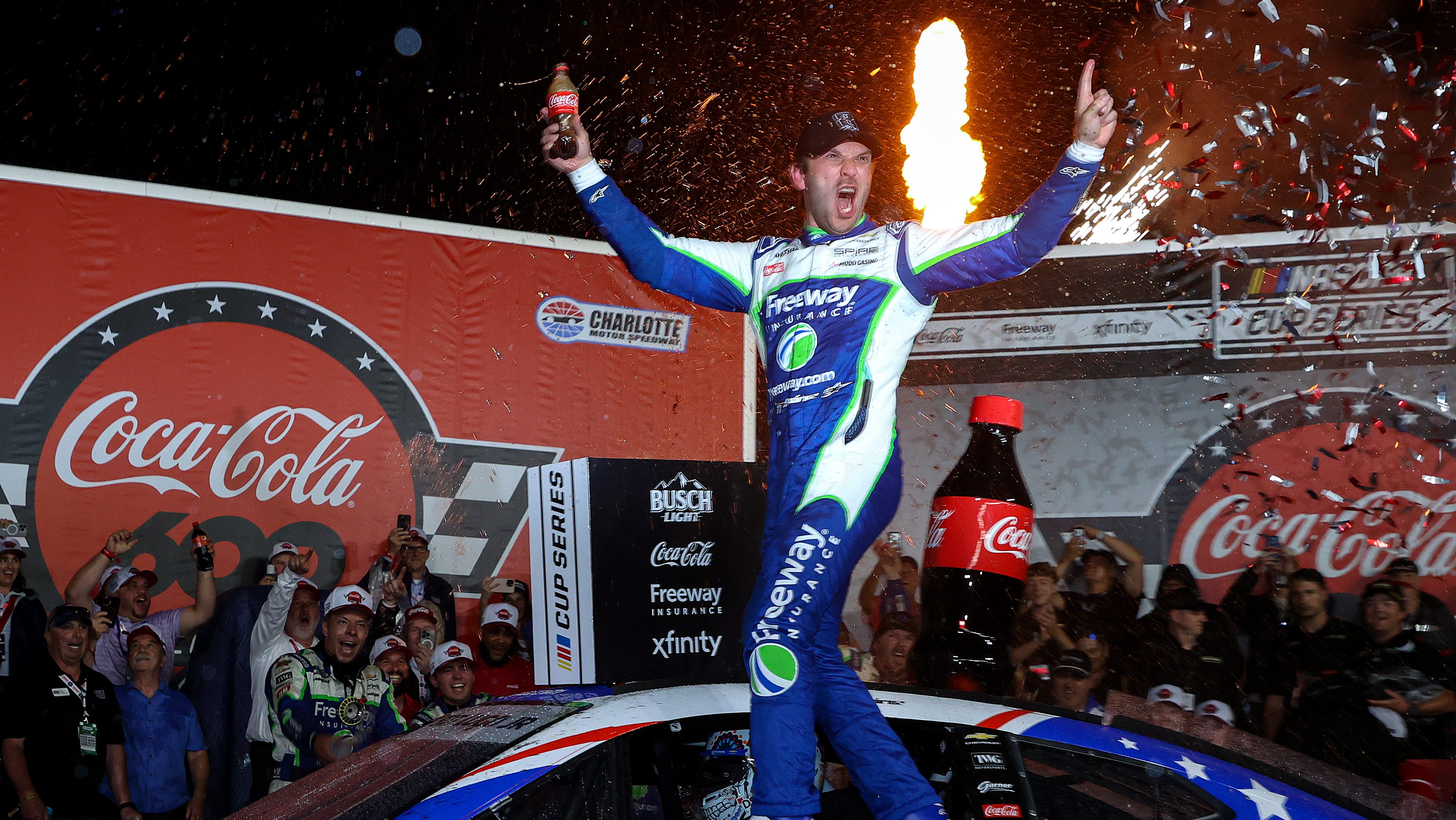 Daniel Suárez Wins Coca-Cola 600 ‘Doing It for Kyle’