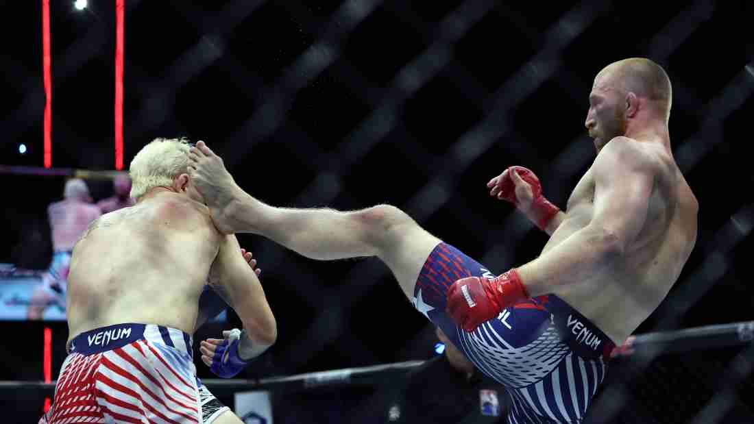 Bo Nickal Reacts After Knocking Out Kyle Daukaus at White House