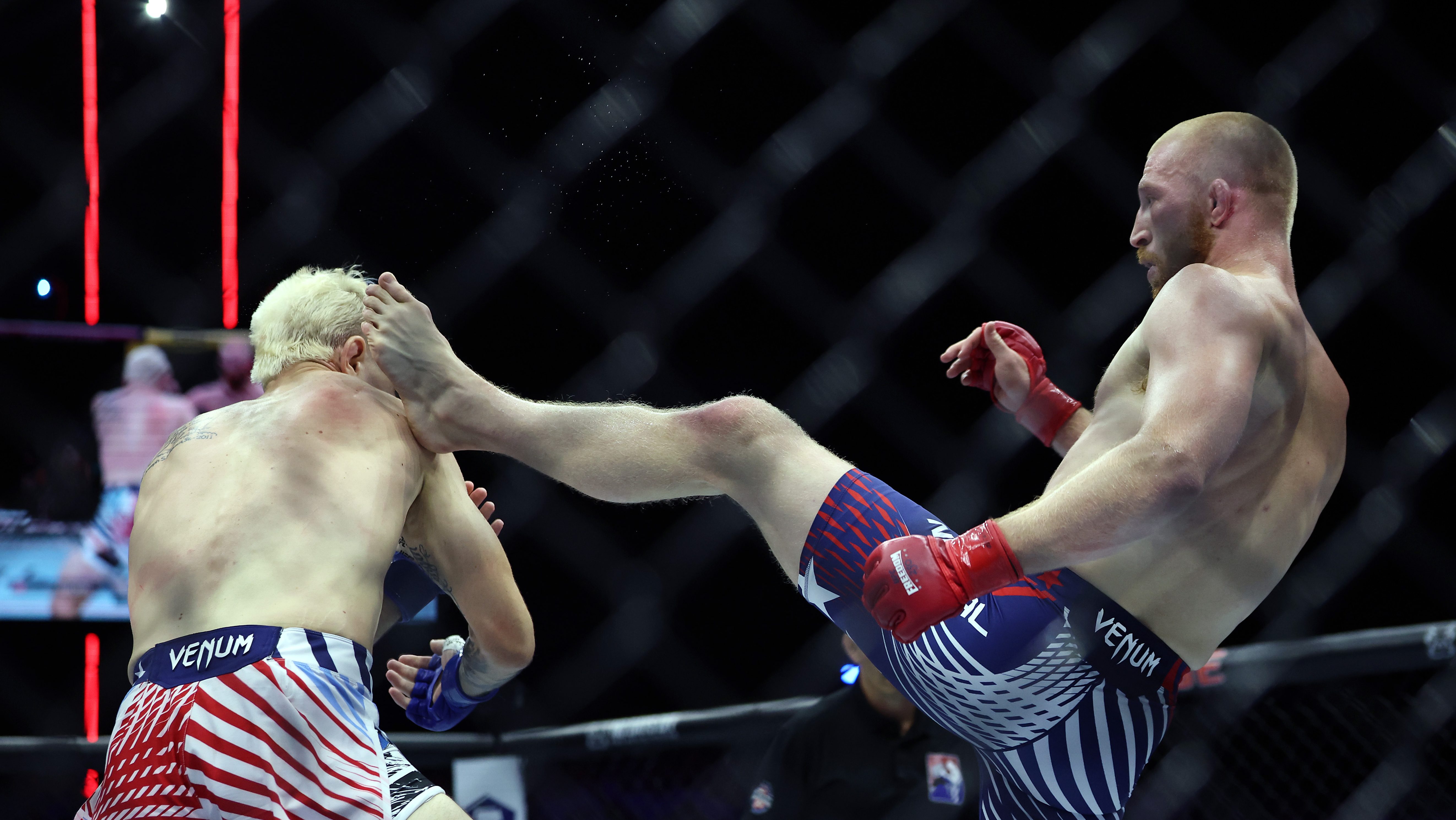 Bo Nickal Reacts After Knocking Out Kyle Daukaus at White House